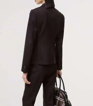 Burberry Wool Check Blazer
