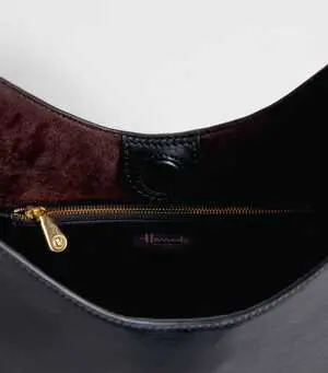 Harrods Medium Leather Penny Shoulder Bag