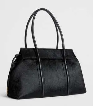 Harrods Medium Calf Hair Marcie Shoulder Bag