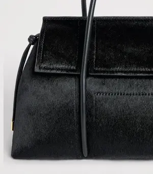 Harrods Medium Calf Hair Marcie Shoulder Bag