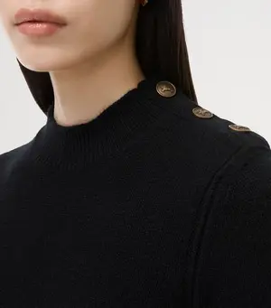 Burberry Cashmere-blend Rib-knit Midi Dress