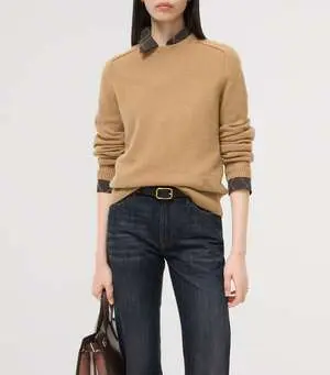 Burberry Cashmere-blend Embroidered-ekd Sweater