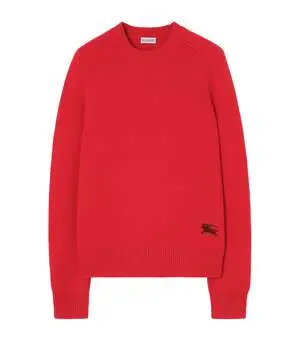 Burberry Cashmere-blend Ekd Sweater - Red
