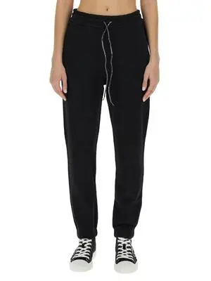 VIVIENNE WESTWOOD Jogging Pants With Spray Print Orb - Black