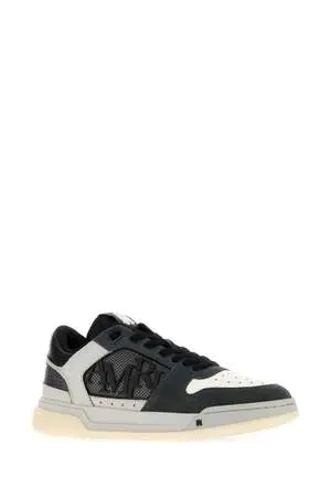 Amiri Two-tone Leather And Fabric Classic Low Sneakers