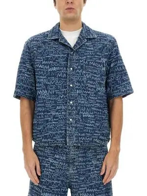 Marni Denim Bowling Shirt - Blue
