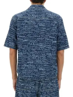 Marni Denim Bowling Shirt - Blue