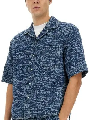 Marni Denim Bowling Shirt - Blue