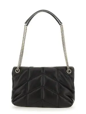 Saint Laurent Loulou Puffer Bag Small - Black