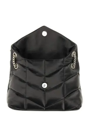 Saint Laurent Loulou Puffer Bag Small - Black