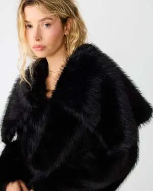 Steve Madden Amallia Coat Cropped Jackets & Coats