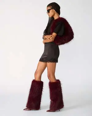 Steve Madden Icon Boot & Saga Faux Fur Bag Bundle