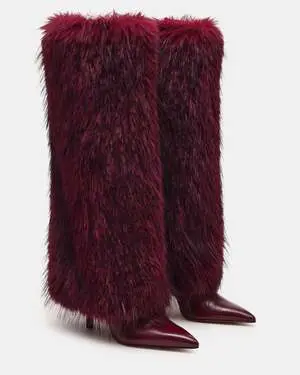 Steve Madden Icon Boot & Saga Faux Fur Bag Bundle