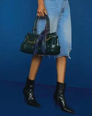 Steve Madden Heleena Bootie & Savanah Bag Bundle