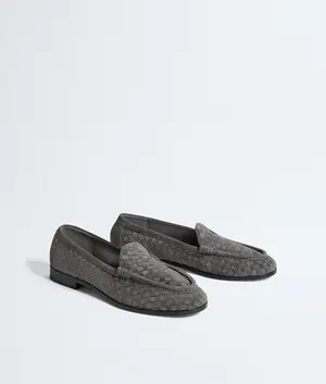 Bottega Veneta Silenzio Loafer - Obsidian Gray