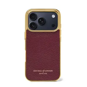 ASPINAL OF LONDON Iphone 18 Pro Case In Pebble Red