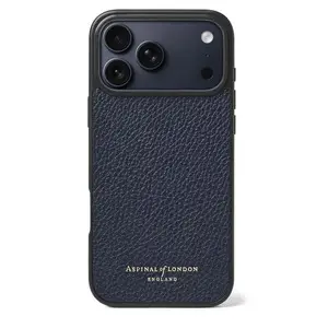 ASPINAL OF LONDON Iphone 18 Pro Max Case In Pebble - Navy