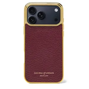 ASPINAL OF LONDON Iphone 18 Pro Max Case In Pebble - Red