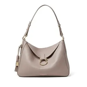 ASPINAL OF LONDON Bella Hobo In Moleskin Milled Pebble - Neutral