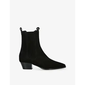 AeydĒ Agata 40 Suede Ankle Boots - Black