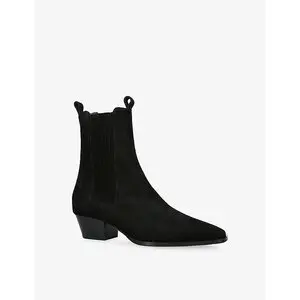 AeydĒ Agata 40 Suede Ankle Boots - Black