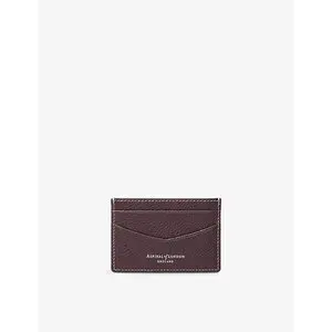 ASPINAL OF LONDON Hudson Slim Leather Card Holder Wine