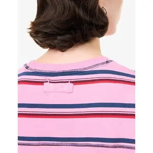 DAMSON MADDER Samara Striped Boxy Cotton Top