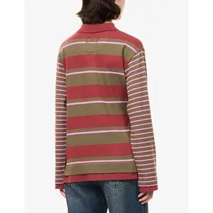 DAMSON MADDER Noah Cinched Striped Rugby Cotton Top