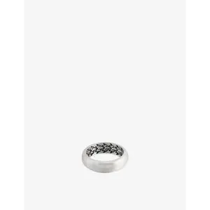 SERGE DENIMES Spine Sterling Band Ring