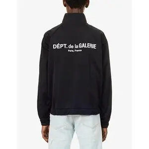 GALLERY DEPT. French Embossed-logo Cotton-jersey Track Jacket - Black