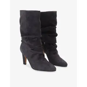Kurt Geiger Elizabeth Slouch Heeled Suede Boots
