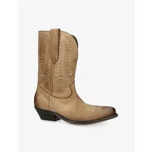 GOLDEN GOOSE Wish Star 55354 Leather Cowboy Boots
