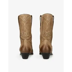 GOLDEN GOOSE Wish Star 55354 Leather Cowboy Boots