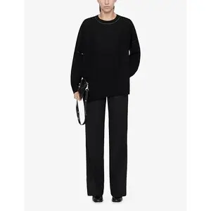 ALLSAINTS Martel Asymmetric-hem Wool Jumper