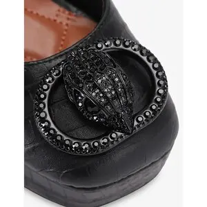Kurt Geiger Chelsea Platform Sling-back Leather Heels