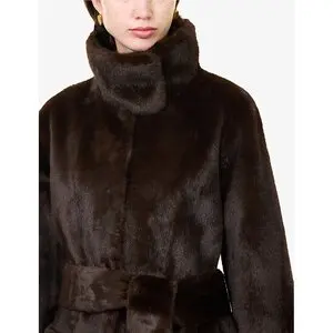 Stylein Hilani Belted Faux-fur Coat