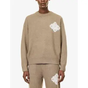 THE COUTURE CLUB Emblem Crew-neck Knitted Jumper