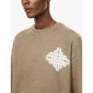 THE COUTURE CLUB Emblem Crew-neck Knitted Jumper