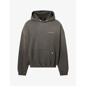 REPRESENT Brand-print Relaxed-fit Cotton Hoody