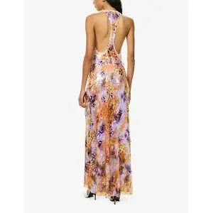 Staud Juanita Racerback Sequin Maxi Dress