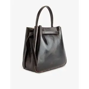 Tory Burch Romy Distressed Leather Bucket Bag
