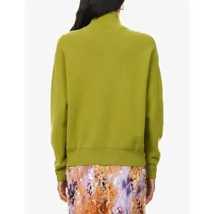 Staud Hudson Half-zip Cashmere Jumper