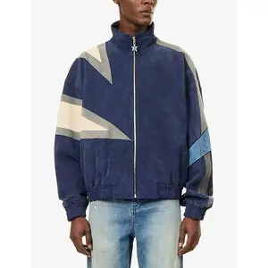 NAHMIAS Mvp Star Suede Bomber Jacket