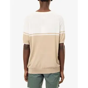 RAITH Riera Colour-block Knitted Top - Beige/ecru