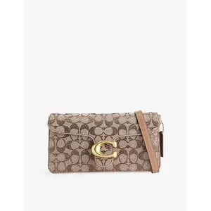 COACH Tabby Jacquard Shoulder Bag - Mushroom