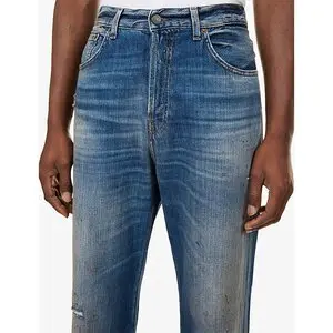 Acne Studios 2021m Stained Straight-leg Denim Jeans