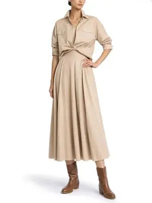 FAY Cotton Midi Skirt