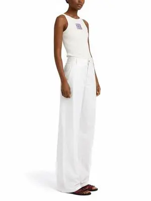 Marni Tank Top With Logo - Cream
