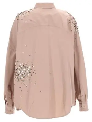 Dries Van Noten Casia Shirt With Rhinestones - Multicolor