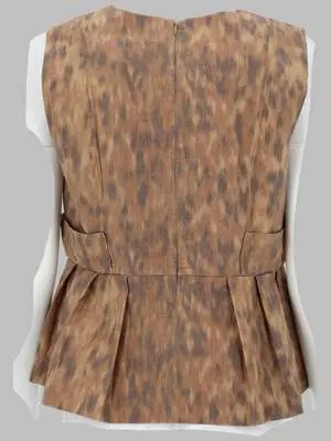 GANNI Blusa In Cotone Con Stampa